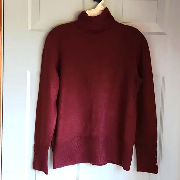 JM Collection | Sweaters | Jm Collection Womans Sz Pm Dark Cranberry ...
